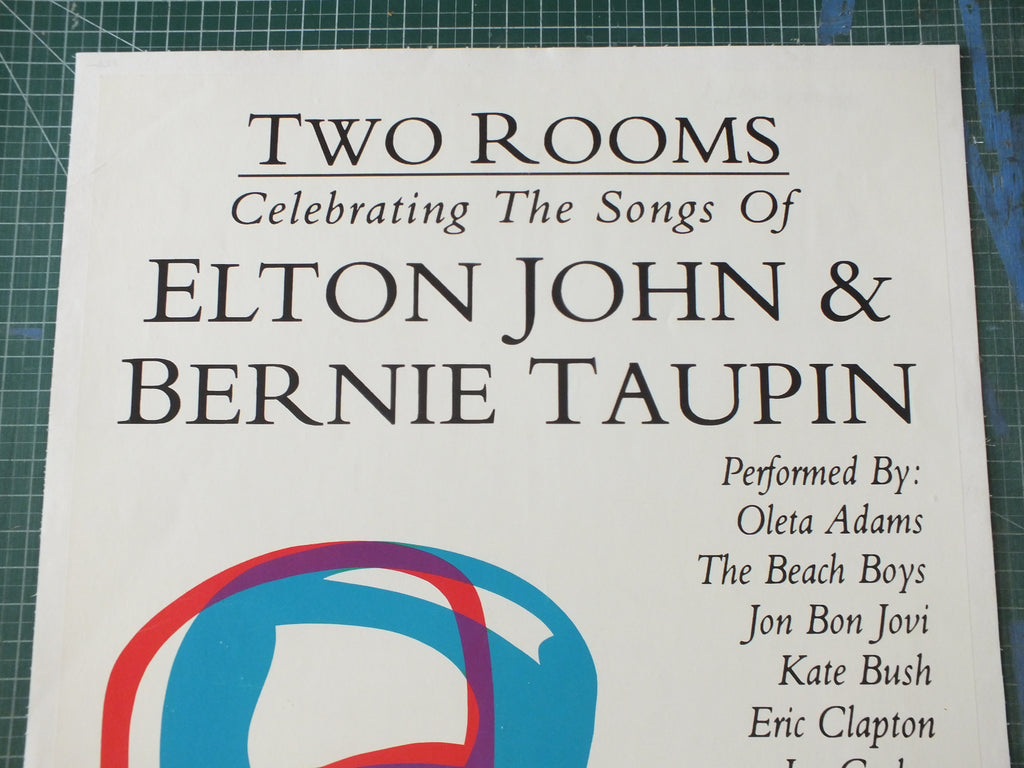 Two Rooms - Elton John - Original Album Promotion Poster - 1991 – Posterfix