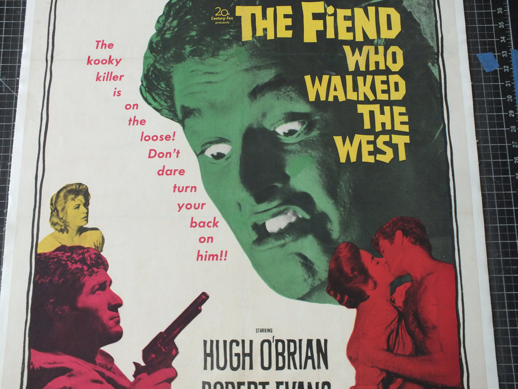The Fiend Who Walked The West - Hugh O'Brian - original US 1-sheet Pos ...